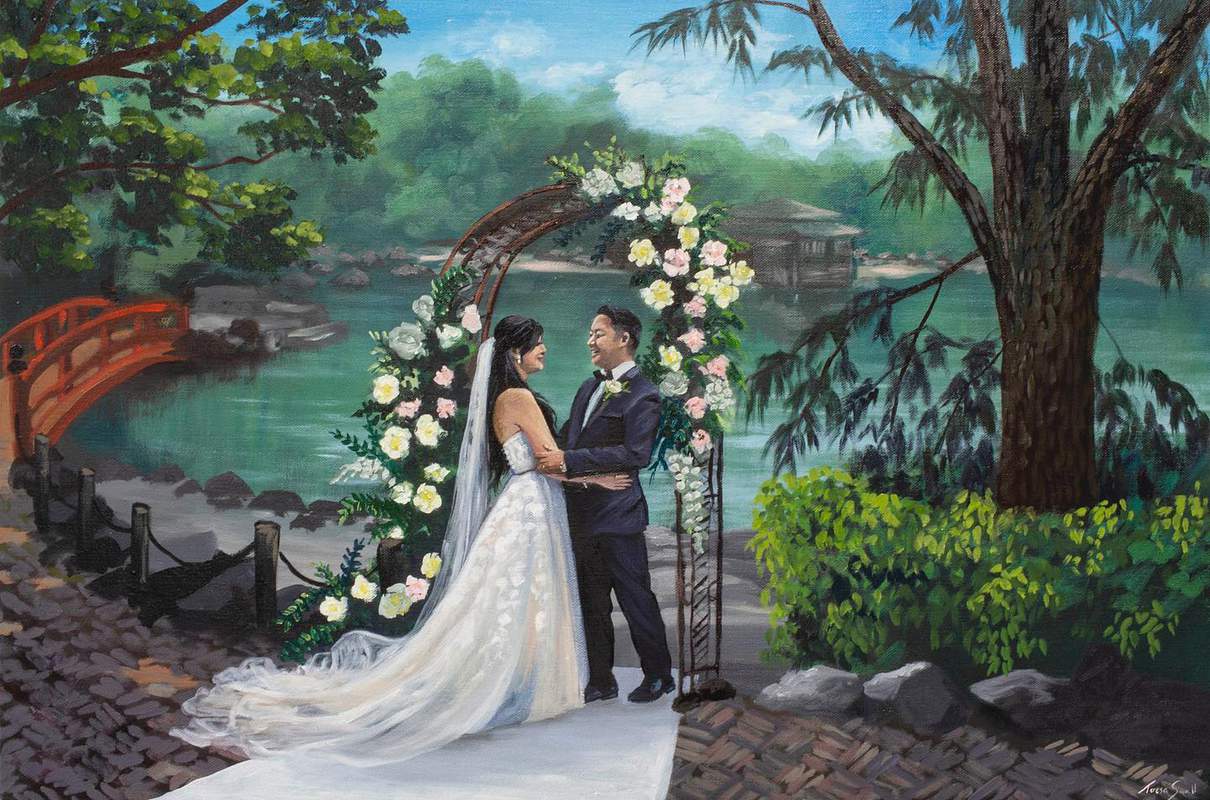 Live Wedding Painting - Wedding Services | Real Weddings