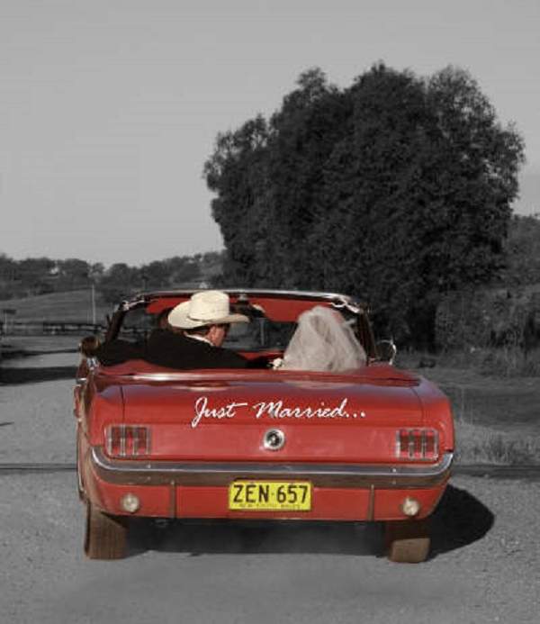 Married in a Mustang - Wedding Cars Muswellbrook | Real Weddings