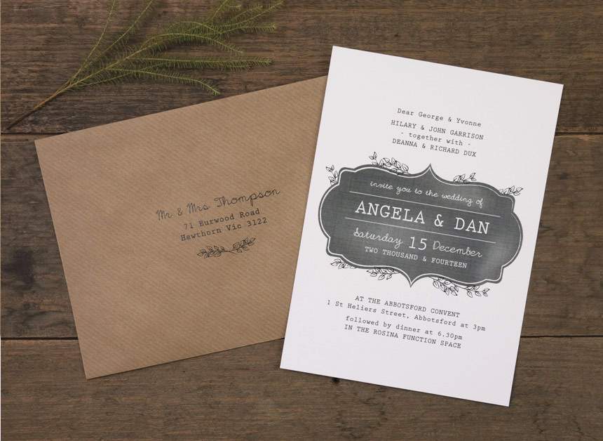 Papermarc - Wedding Invitations Hawthorn | Real Weddings